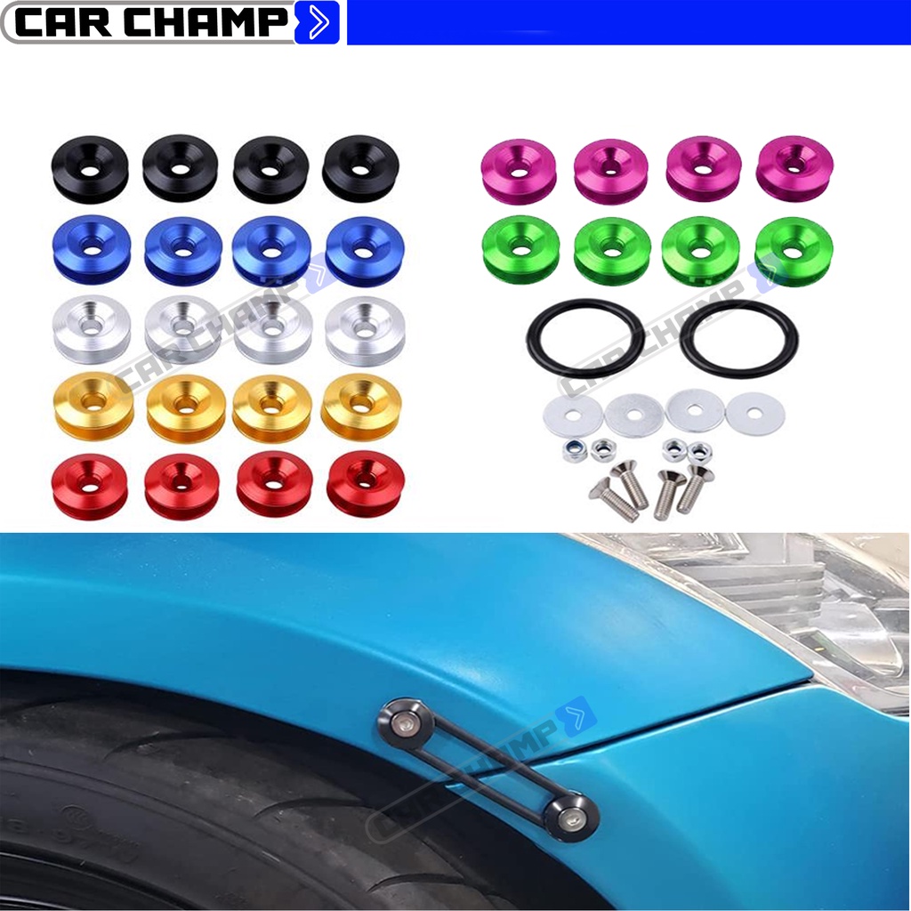 UNIVERSAL Aluminum Bumper Quick Release Fasteners Fender Washers ( Car ...