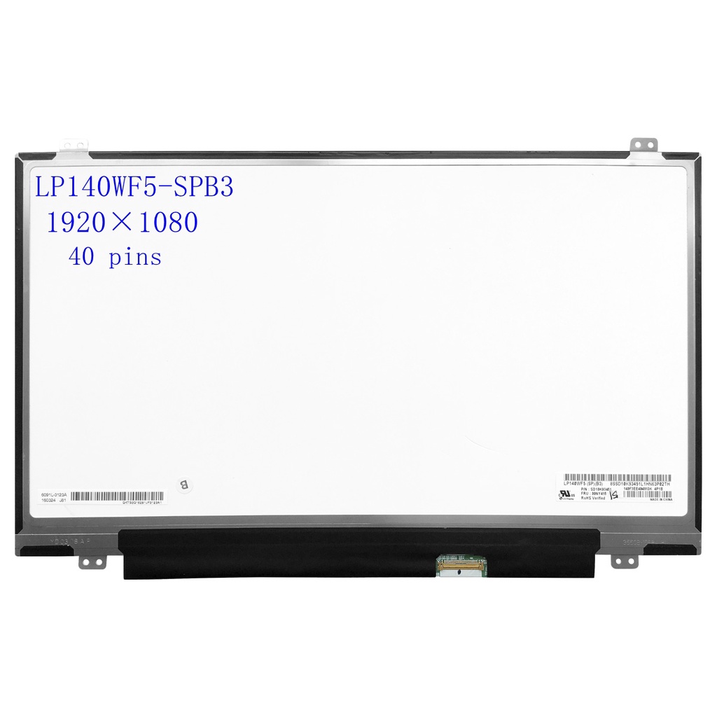 14.0" inch Laptop LCD Touch Screen LP140WF5-SPB3 SPB2 LP140WF5-SPK1 for ...