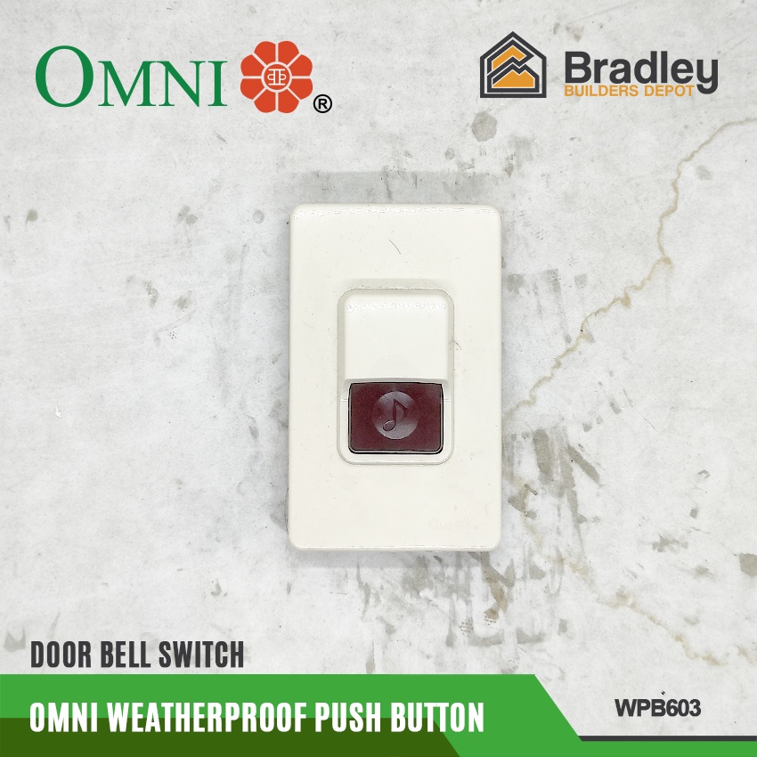 Omni Weatherproof Push Button Door Bell Switch (WPB603) | Shopee Philippines