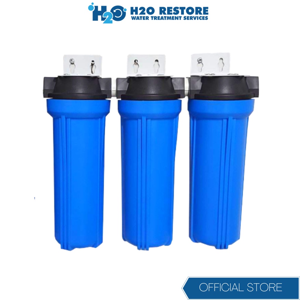 Water Filter Blue Housing 3 Stages 10" Slim Type Heavy Duty | Shopee ...