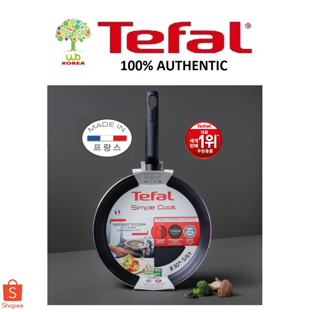 TEFAL Simple Cook Fry Pan 30cm Black | Shopee Philippines