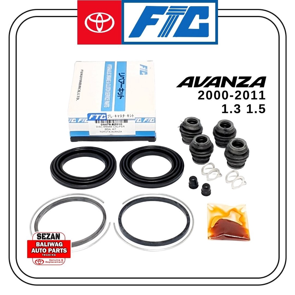 FTC FRONT DISC BRAKE CALIPER KIT TOYOTA AVANZA 2000-2011 1.3 1.5 04479 ...