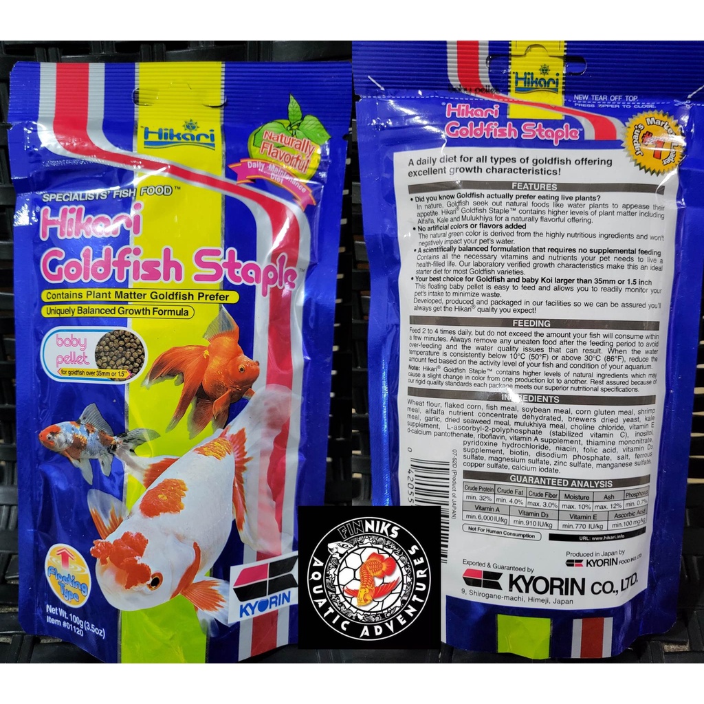 Hikari Goldfish Staple (Floating Baby Pellets) 30g, 100g and 300g ...