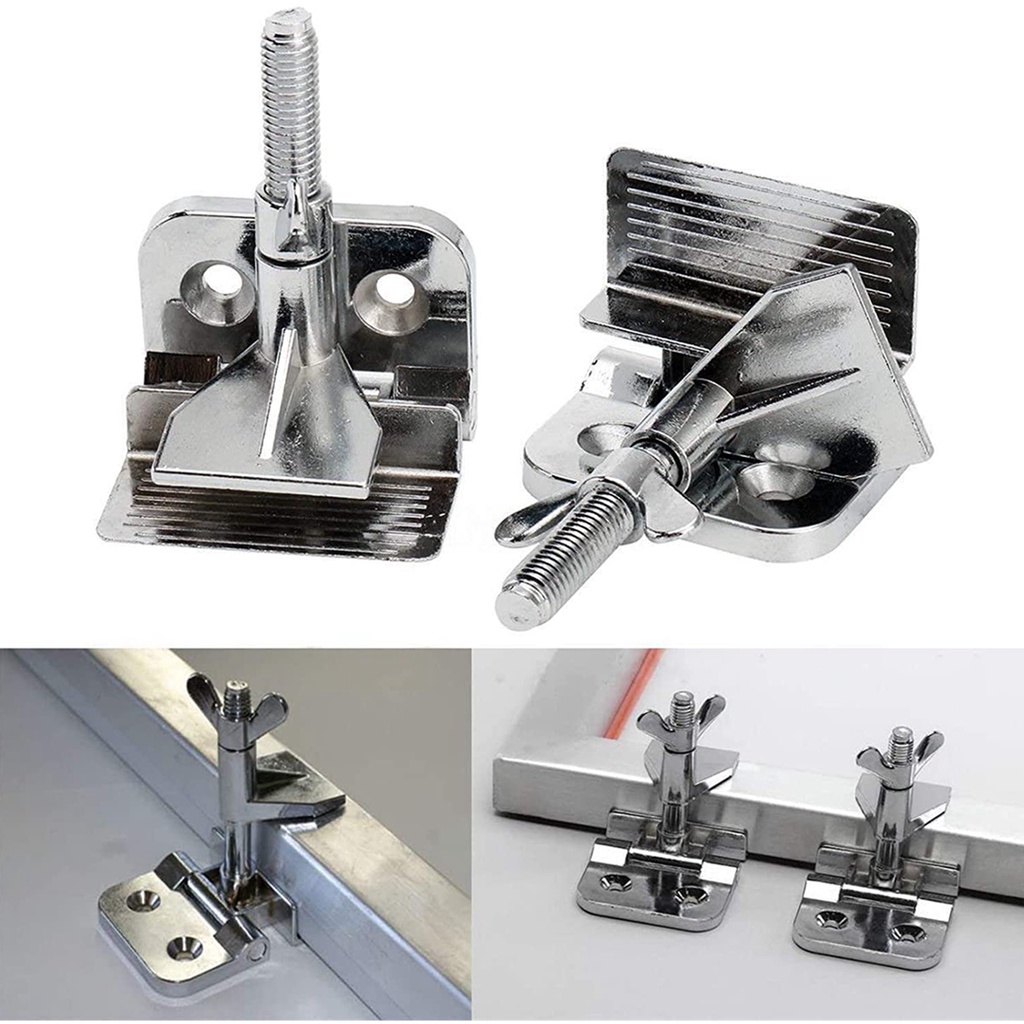 2Pcs Silk Screen Printing Hinge Clamp for Frame Tools Part Metal ...
