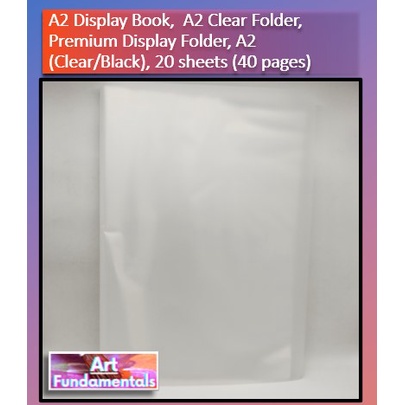 A2 Display Book, A2 Clear Folder, Premium Display Folder, A2 (Clear ...