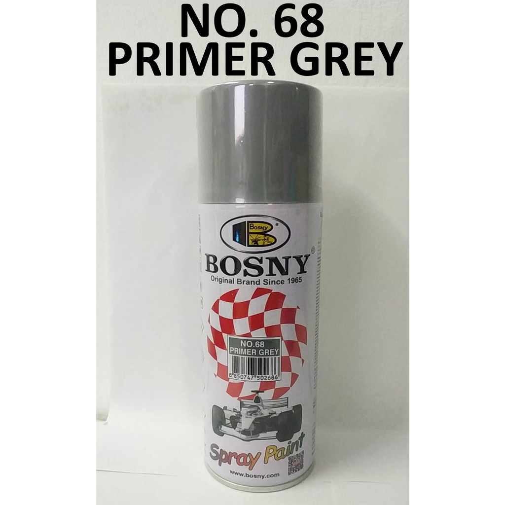 BOSNY PRIMER GREY NO. 68 SPRAY PAINT === PRIMER GRAY | Shopee Philippines