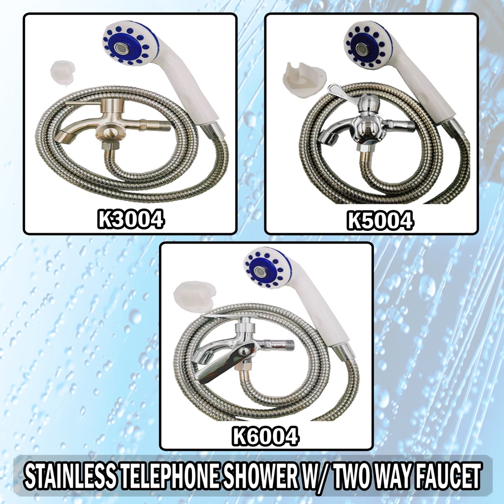 Telephone shower set with two way faucet | Shopee Philippines