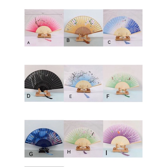 Fan Folding Fan Ancient Style Female Hanfu Summer Chinese Style Dance ...