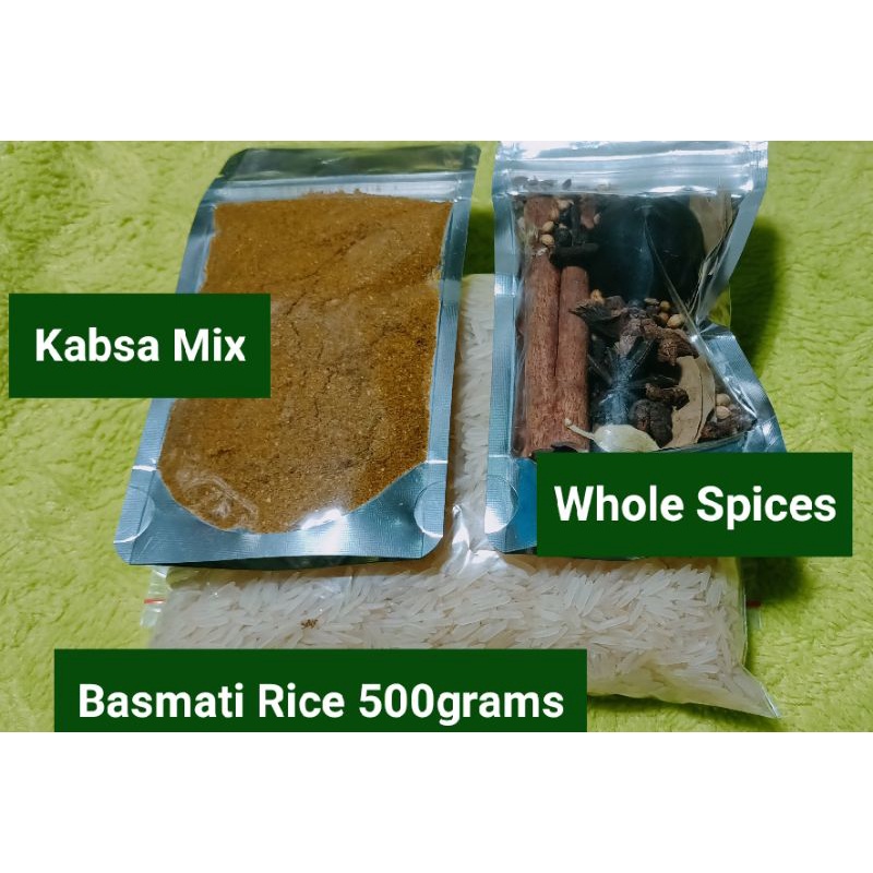KABSA PACK (3-5 pax) (Basmati Rice, Kabsa Mix, Whole Spices) | Shopee ...