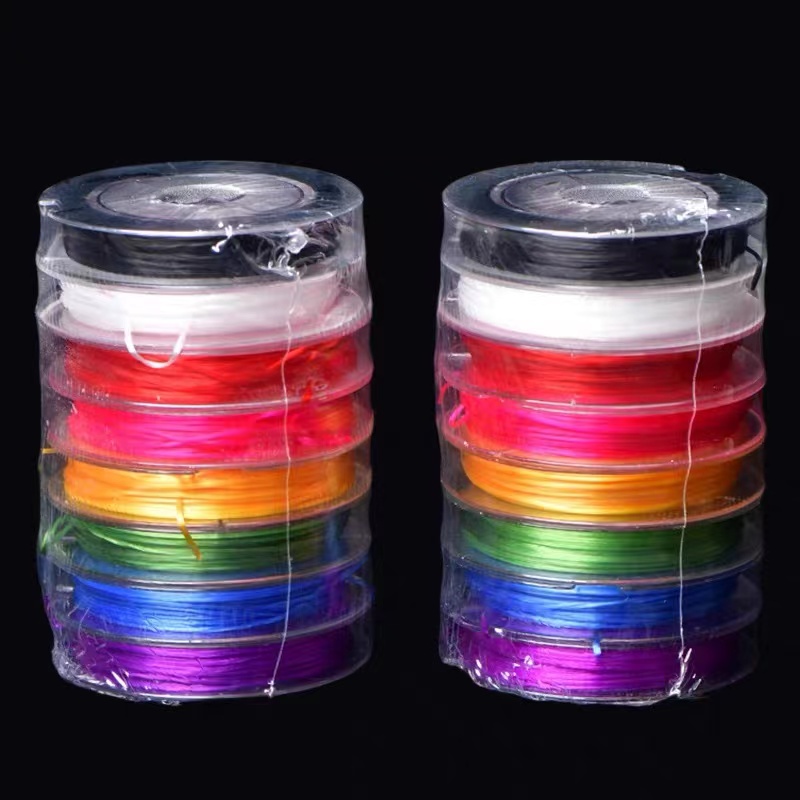 Crystal Elastic Thread Rubber Band diy Bracelet Beaded Rope Colorful ...