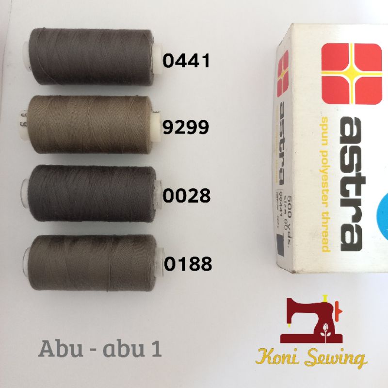 Original Astra Sewing Thread 500 Yards Gray | Shopee Philippines