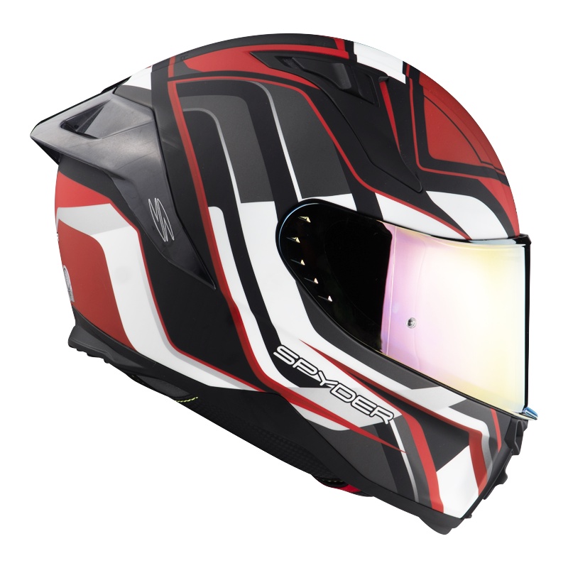 Spyder Fury GD S6 - Astra Full Face Dual Visor Helmet (Free Clear Visor ...
