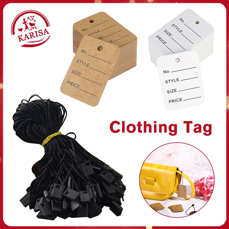 500/1000 Pcs Price Tags Clothing Tag Hang Tag String For Marking ...