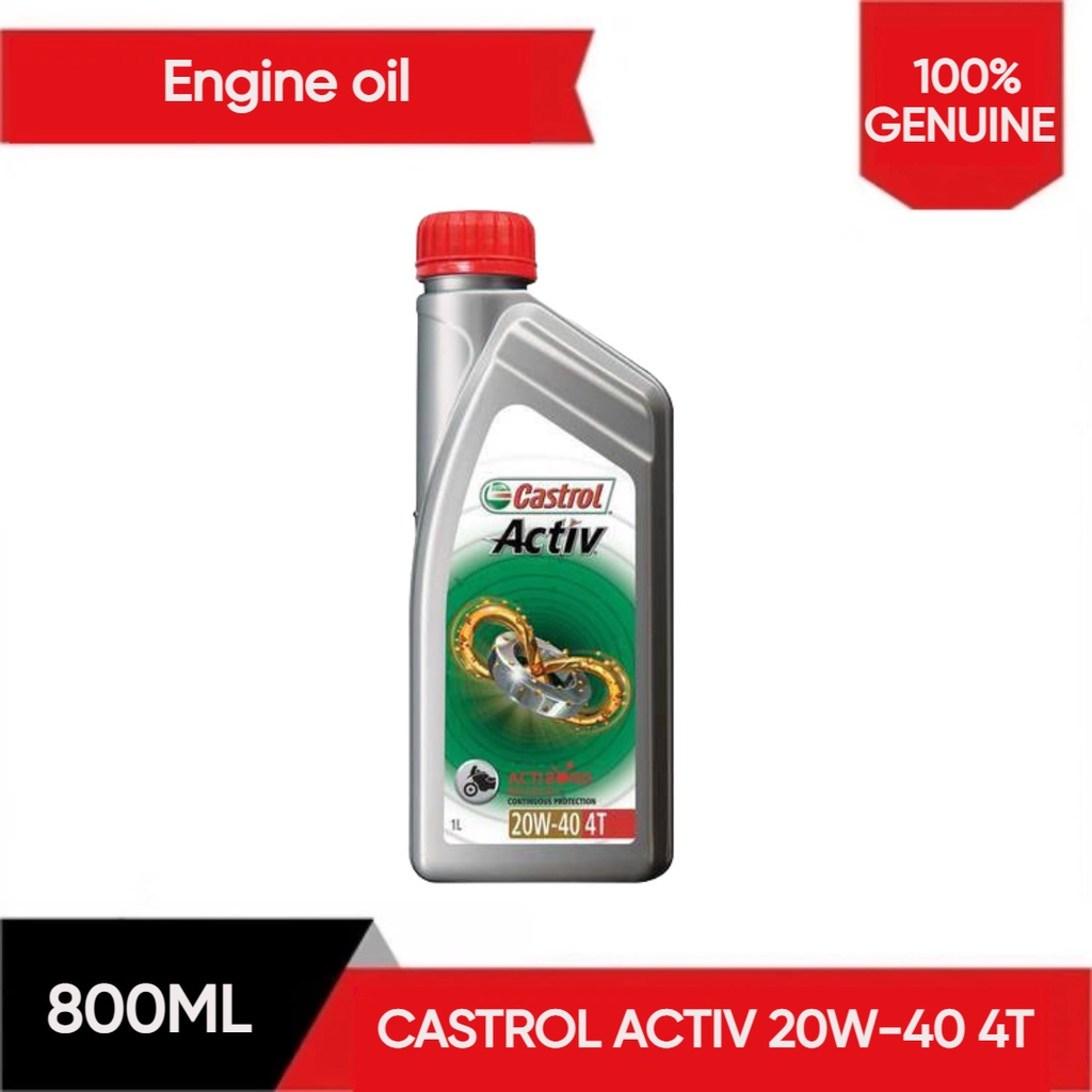 AMIGO Castrol Go ACTIV Essential Motorcycle Oil 20W-40 4T Engine ...