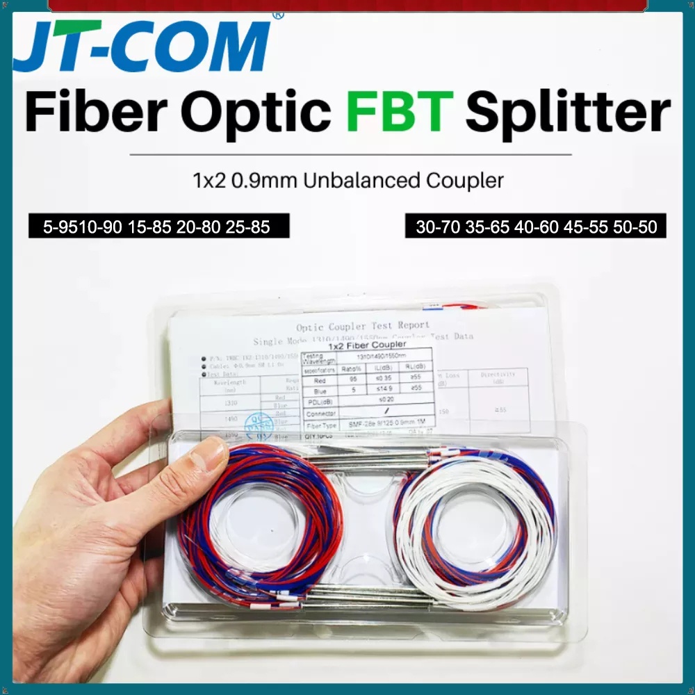 JT-COM 10pcs FBT Splitter Bare Fiber 1m Without Connector Fiber ...