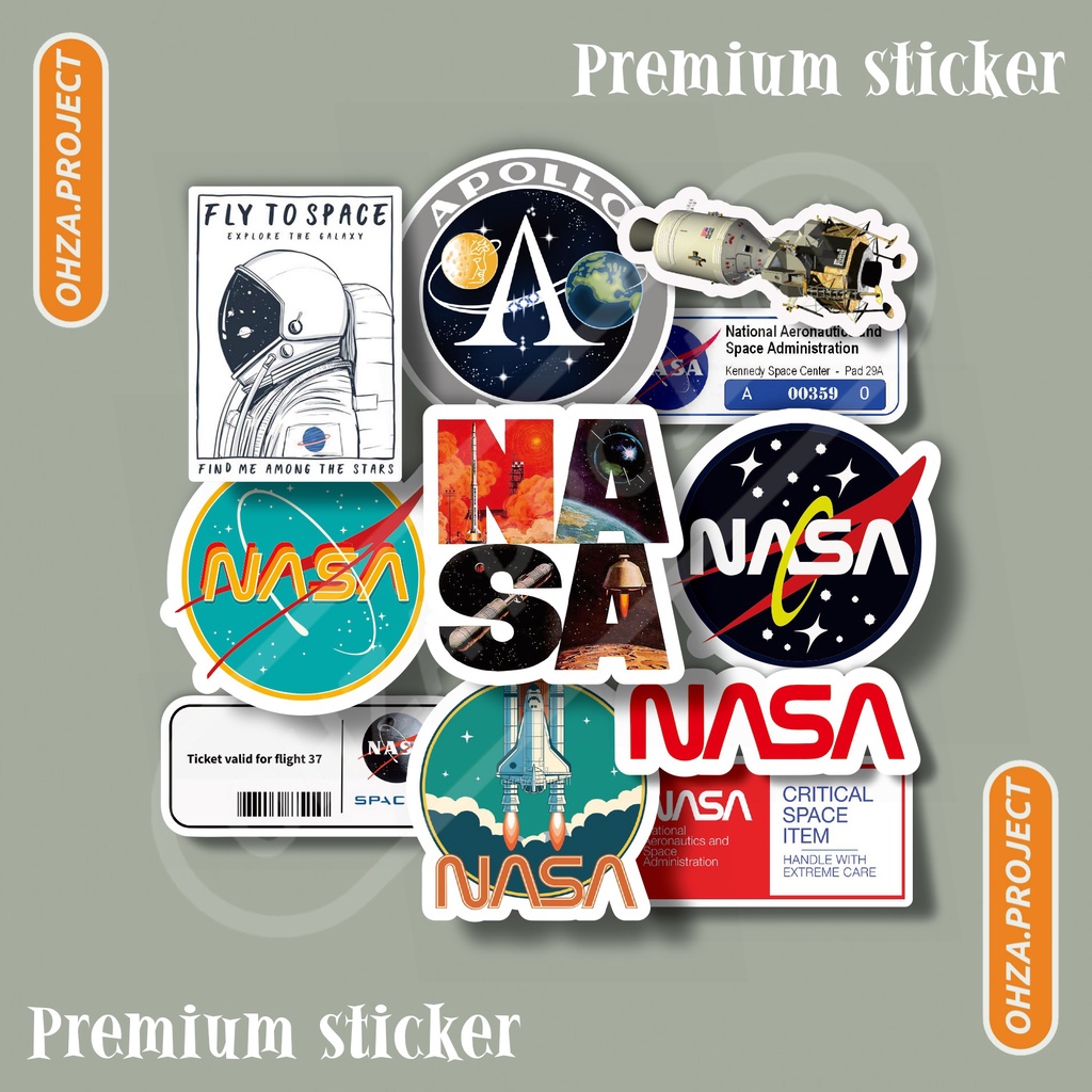 Aesthetic STICKER NASA SERIES III AESTHETIC WATERPROOFT STICKER CASE ...
