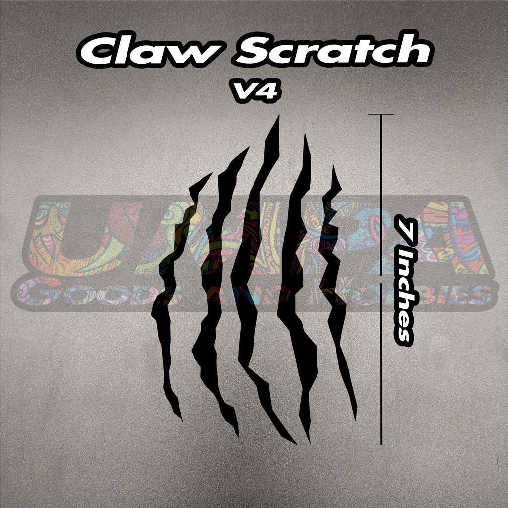 Claw Scratches - Decals Stickers for Motorcycle Cars Vans Pickup Truck ...