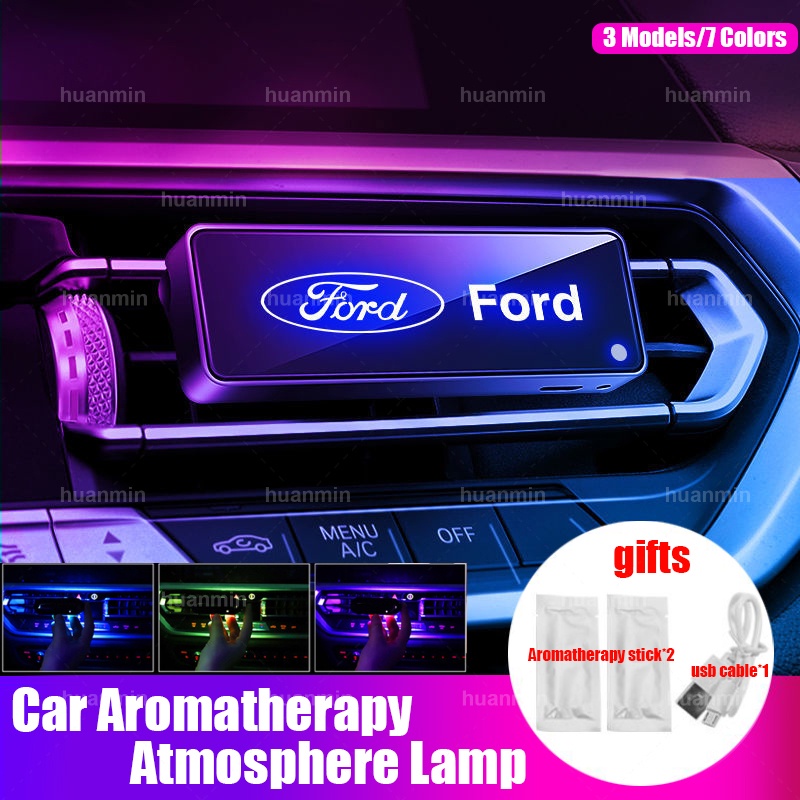 Car Air Vent Freshener LED Ambient Light With Fragrance For Ford Ranger Everest Focus Fiesta ...
