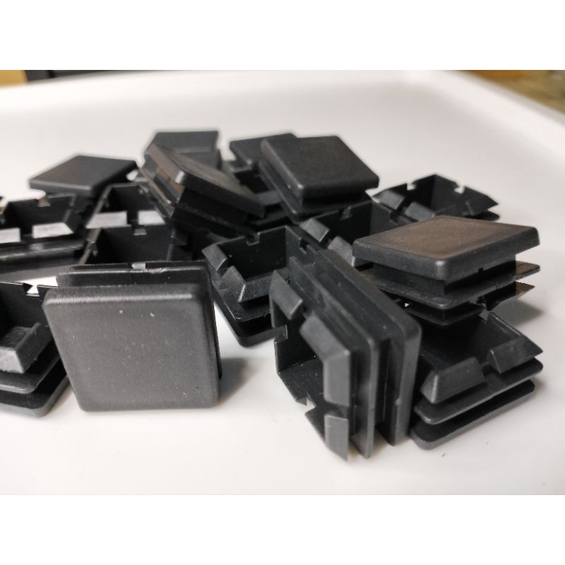Plastic square blanking end caps tube inserts 25mmx25mm | Shopee ...