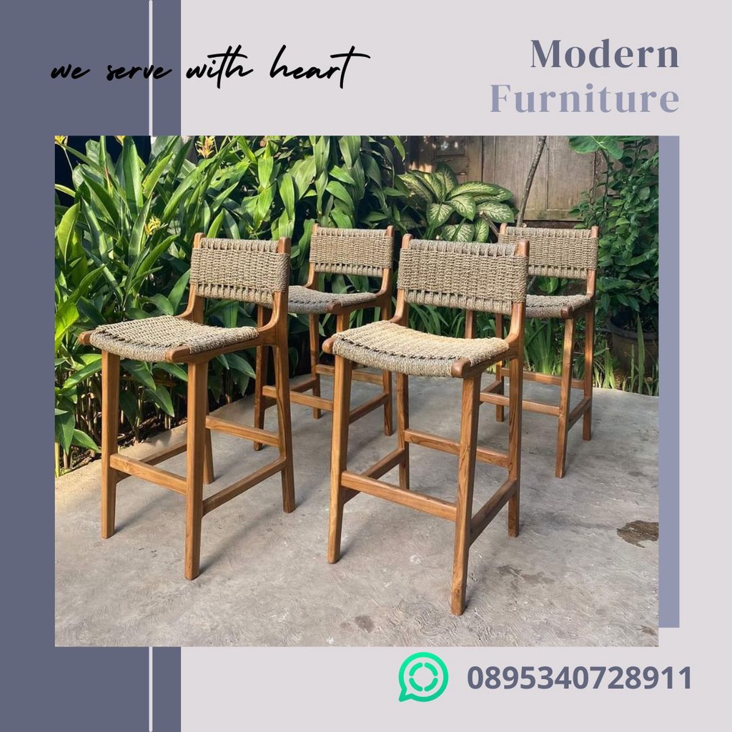 Rattan Bar Chairs Combination Bar Chairs | Shopee Philippines