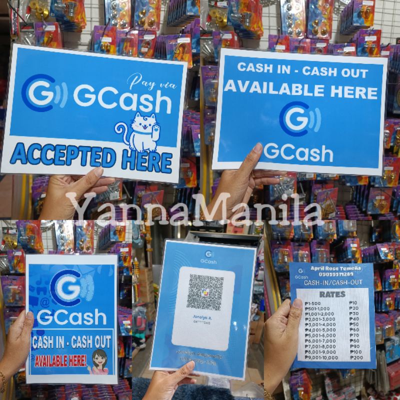 GCash Signage Laminated | Shopee Philippines
