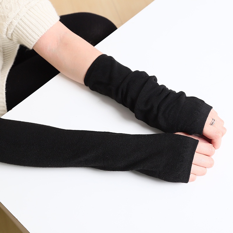 Y2K Gothic Arm Cover Pink KT Cat Arm Warmer Punk Cute Knitted Arm ...