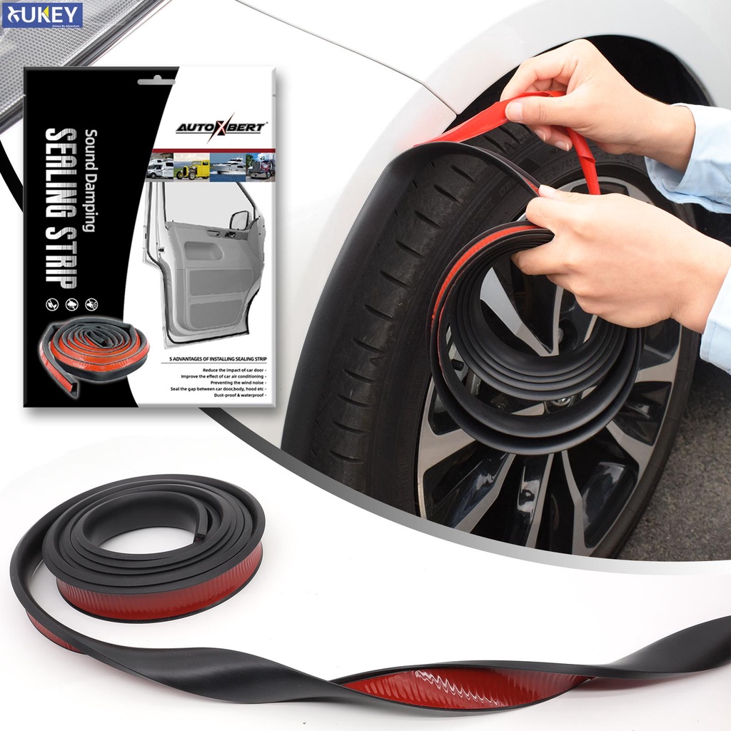 3Meter Car Fender Flare Wheel Eyebrow Protector Arch Extenders Moulding ...