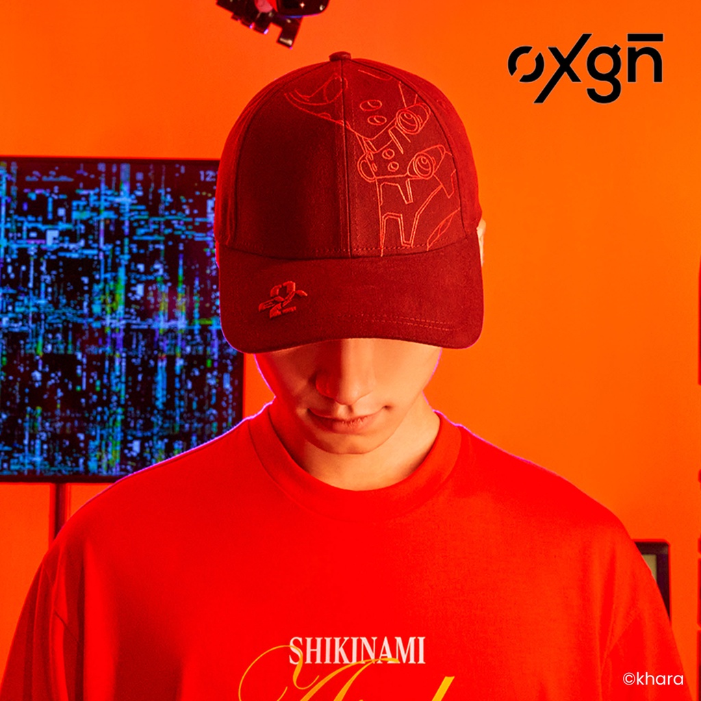 OXGN Evangelion Curved Cap For Men And Women (Dark Red) | Shopee ...