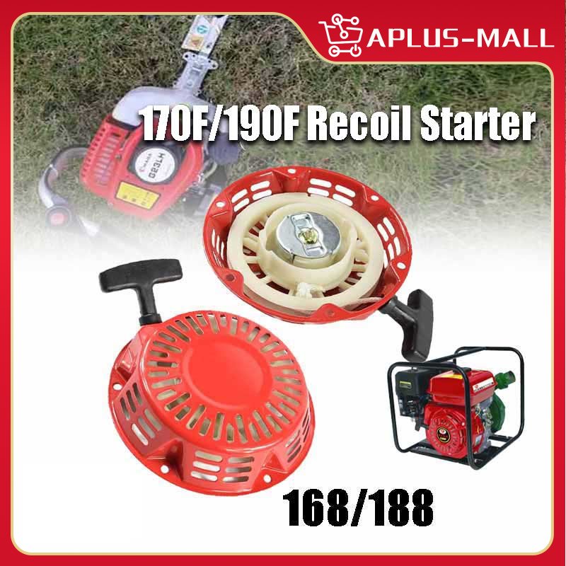 170F/190F Hand Pull Starter For Gasoline Generator Water Pump Lawn ...