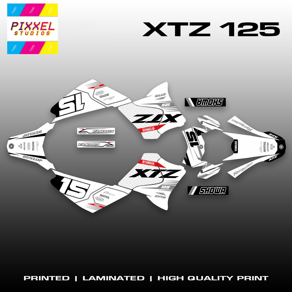 YAMAHA XTZ 125 Full Decals Sticker Body BATCH 1 | Shopee Philippines