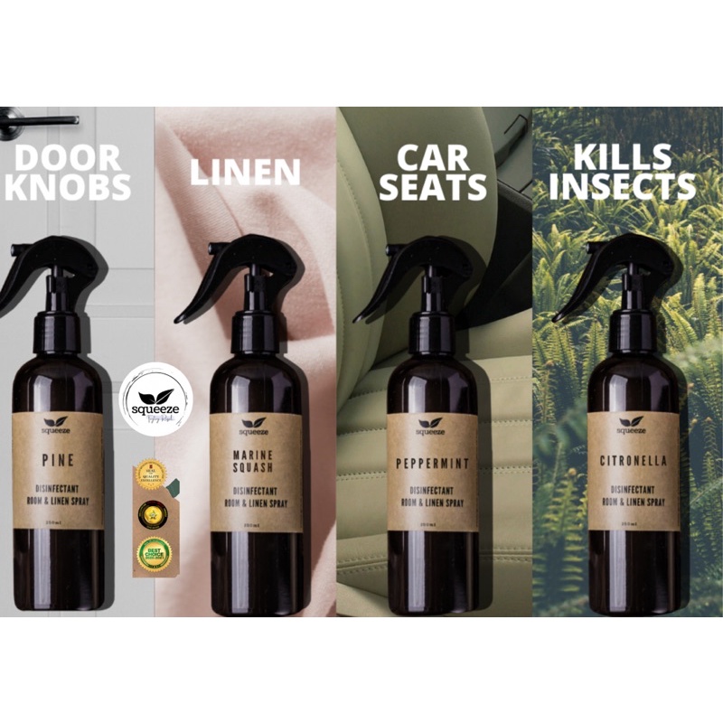 Squeeze Disinfectant and Linen Spray | Shopee Philippines
