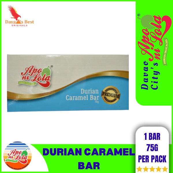 DBO Apo ni Lola Creamy Durian Caramel Bar 75grams Special Sweet ...