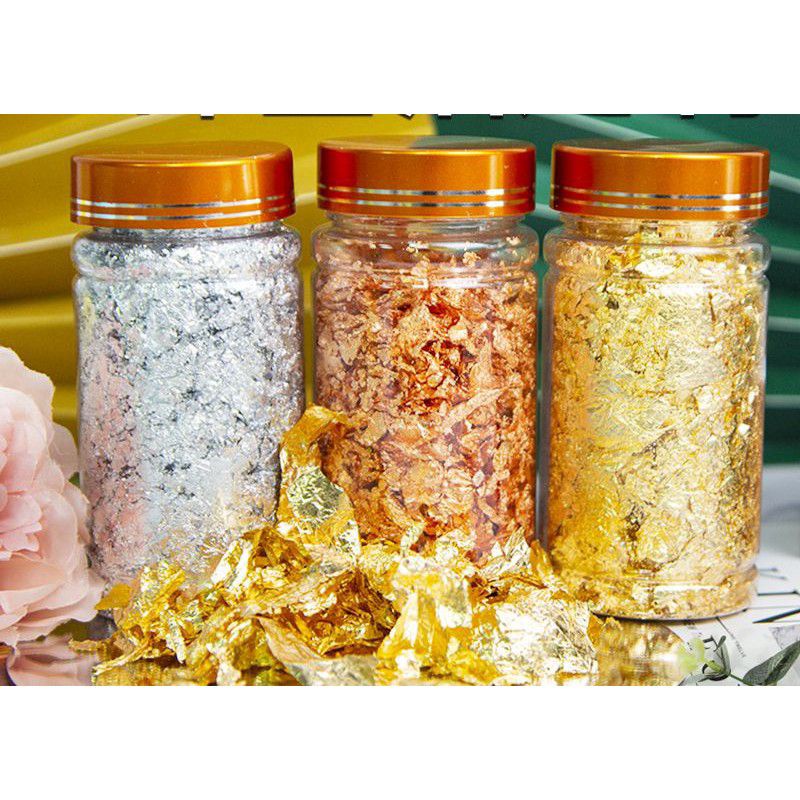Big Edible Gold Flakes/Silver Flakes/2GR LARGE PACKAGING (EATABLE ...