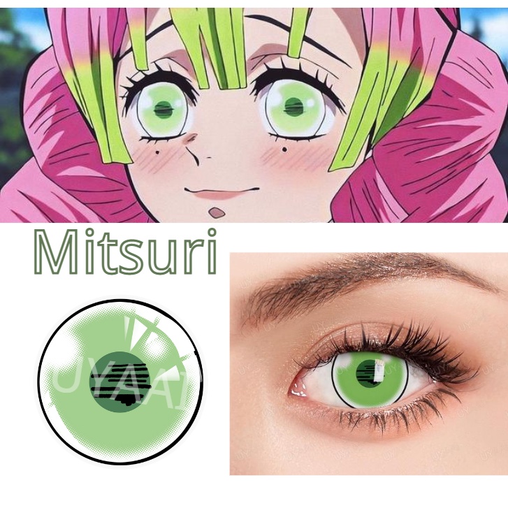 【NEW】UYAAI 2pcs\pair contact lens Demon Slayer cosplay contact lens ...