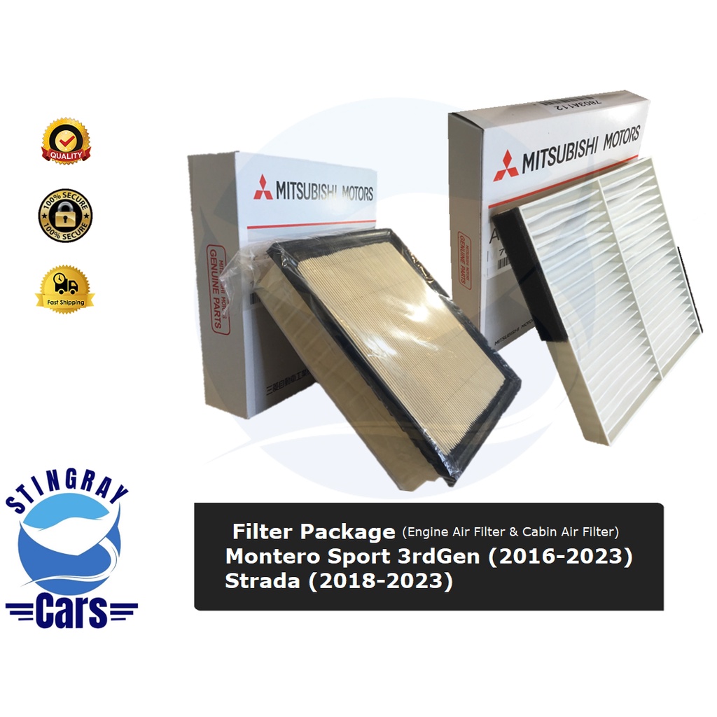 Combo Air Filter and Cabin Filter for Montero Sport 3rdGen (2016-2023 ...