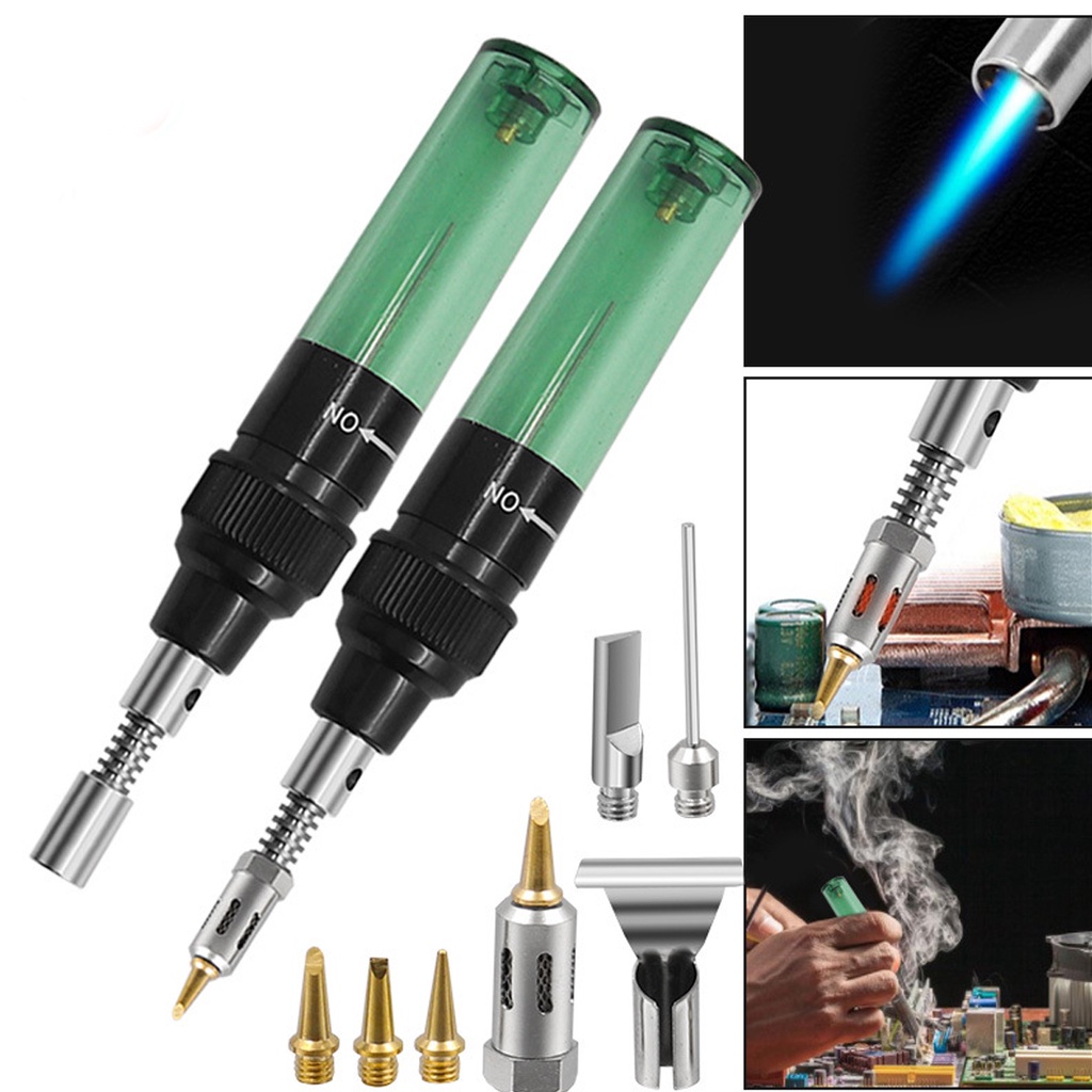 4 in1 Gas Soldering Iron Kit Tip Pen Complete Set Tool Solding Iron Set ...