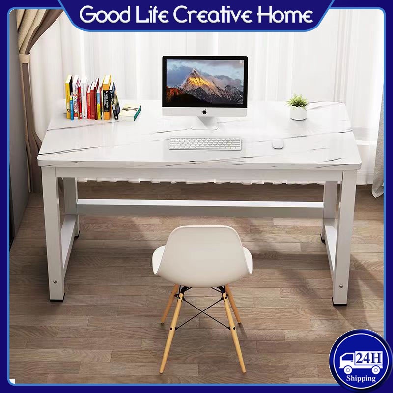 Computer desk Marbled desktop solid wood furniture desk study desk ...