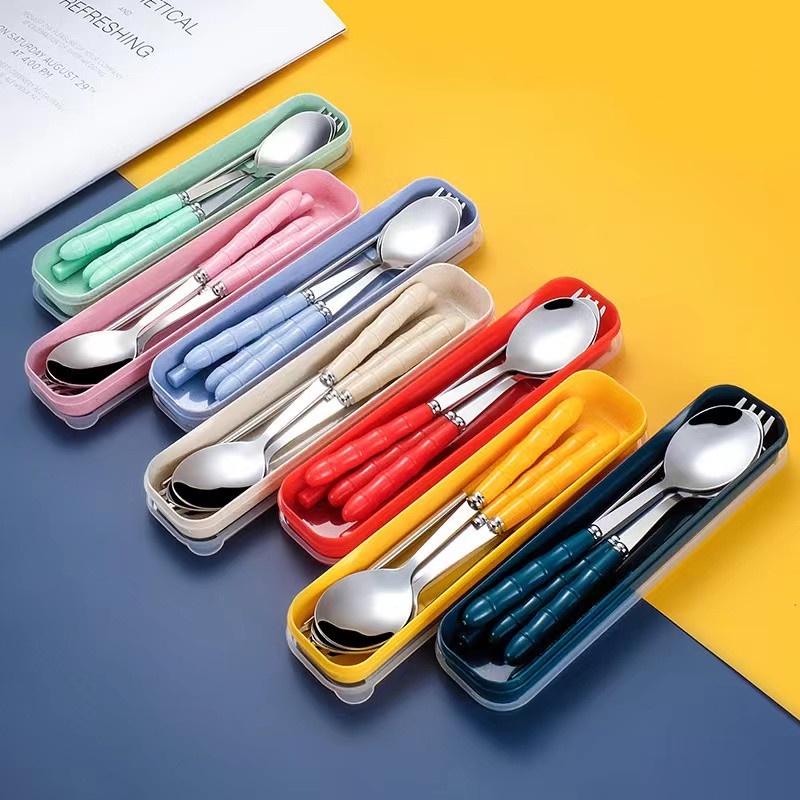 Shilily 3in1 Spoon Fork And Chopsticks Set With Organizer | Shopee ...