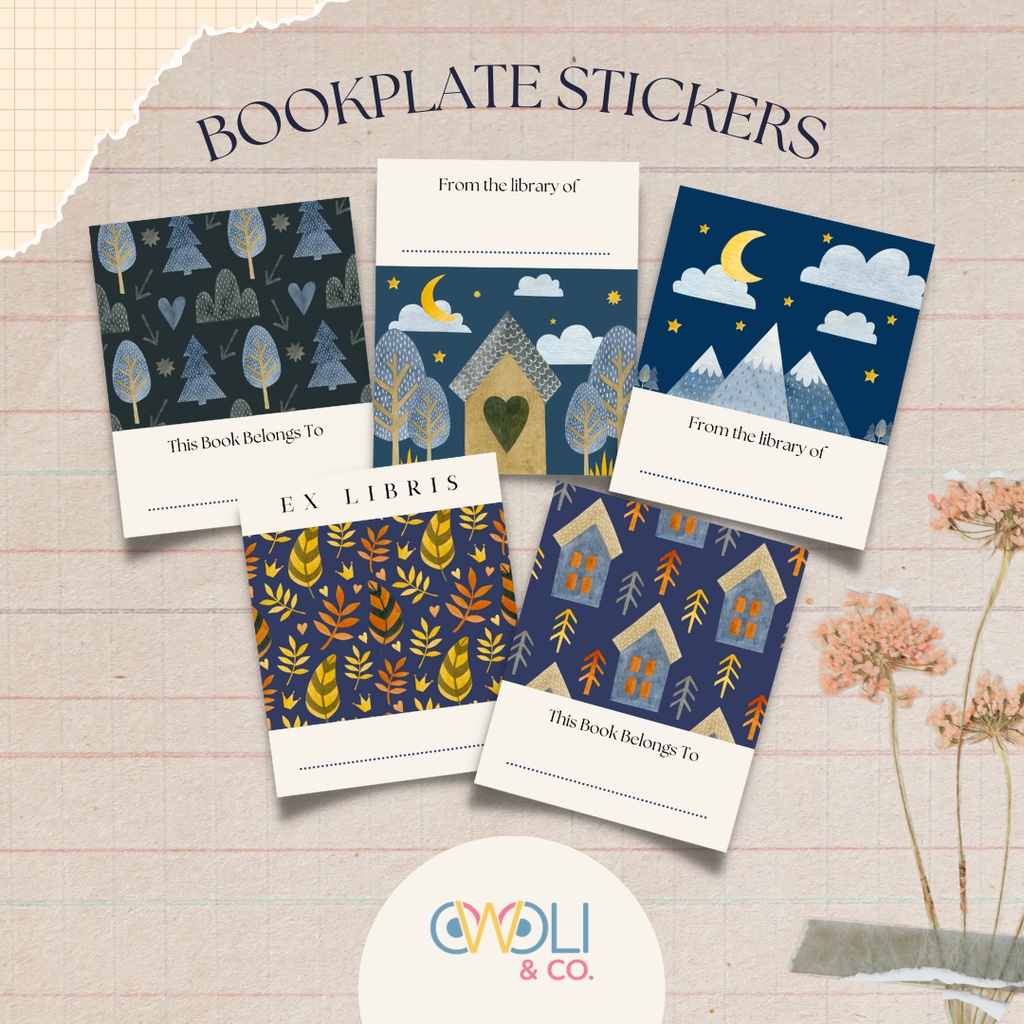 Bookplate Stickers: Whimsical Night Theme - This Book Belongs To ...