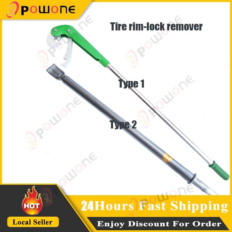 Heavy duty tire rim-lock remover for lugtype tire / locktype rim manual ...