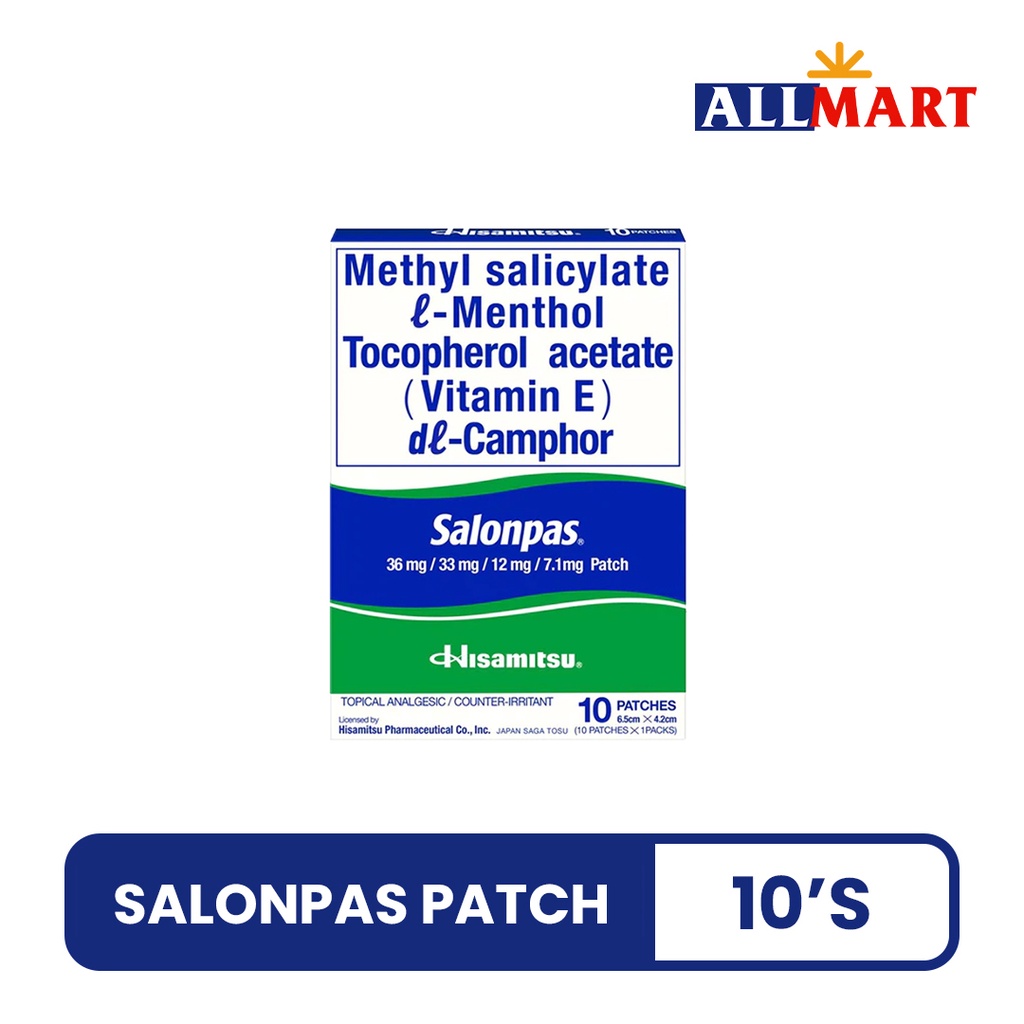 Salonpas Patch 10 strips | Shopee Philippines