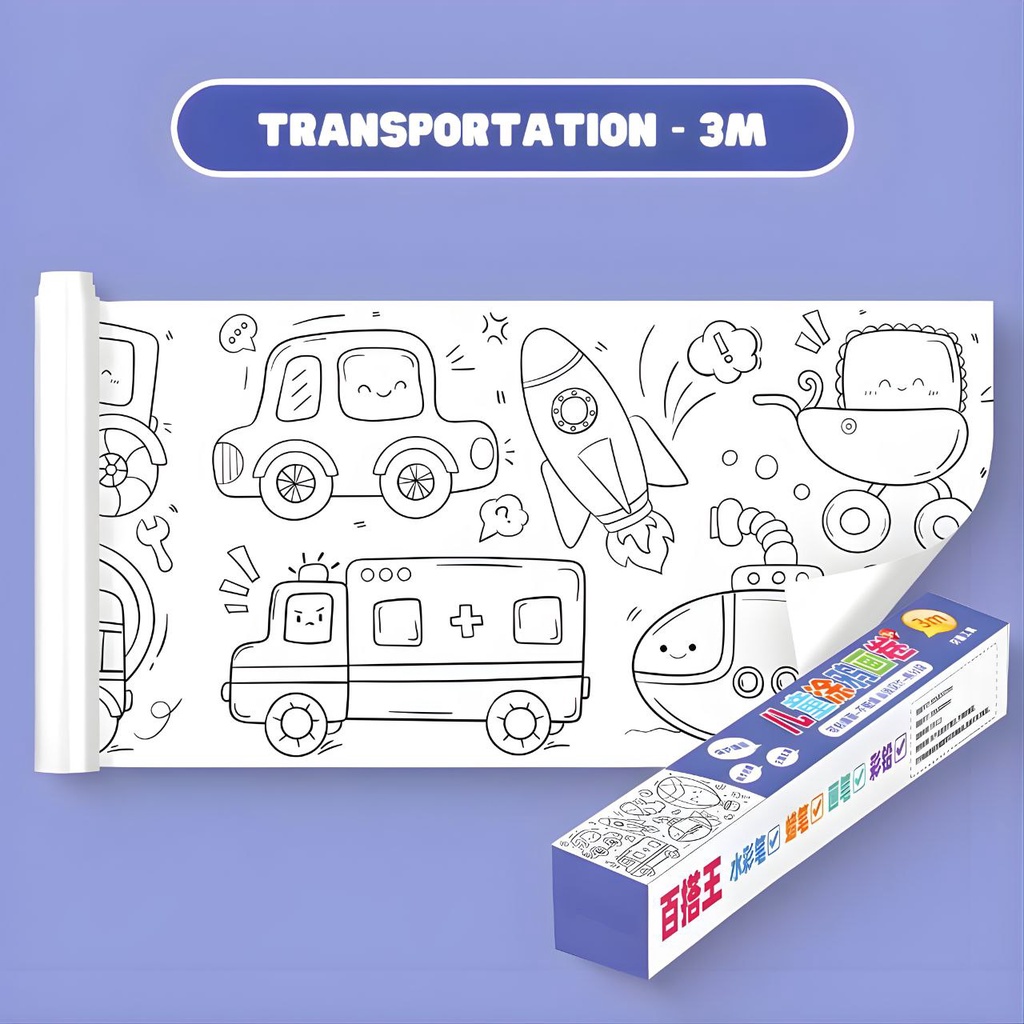 Graffiti Scroll Wall Sticker Coloring Paper Roll 3 Meters 10 Meters ...