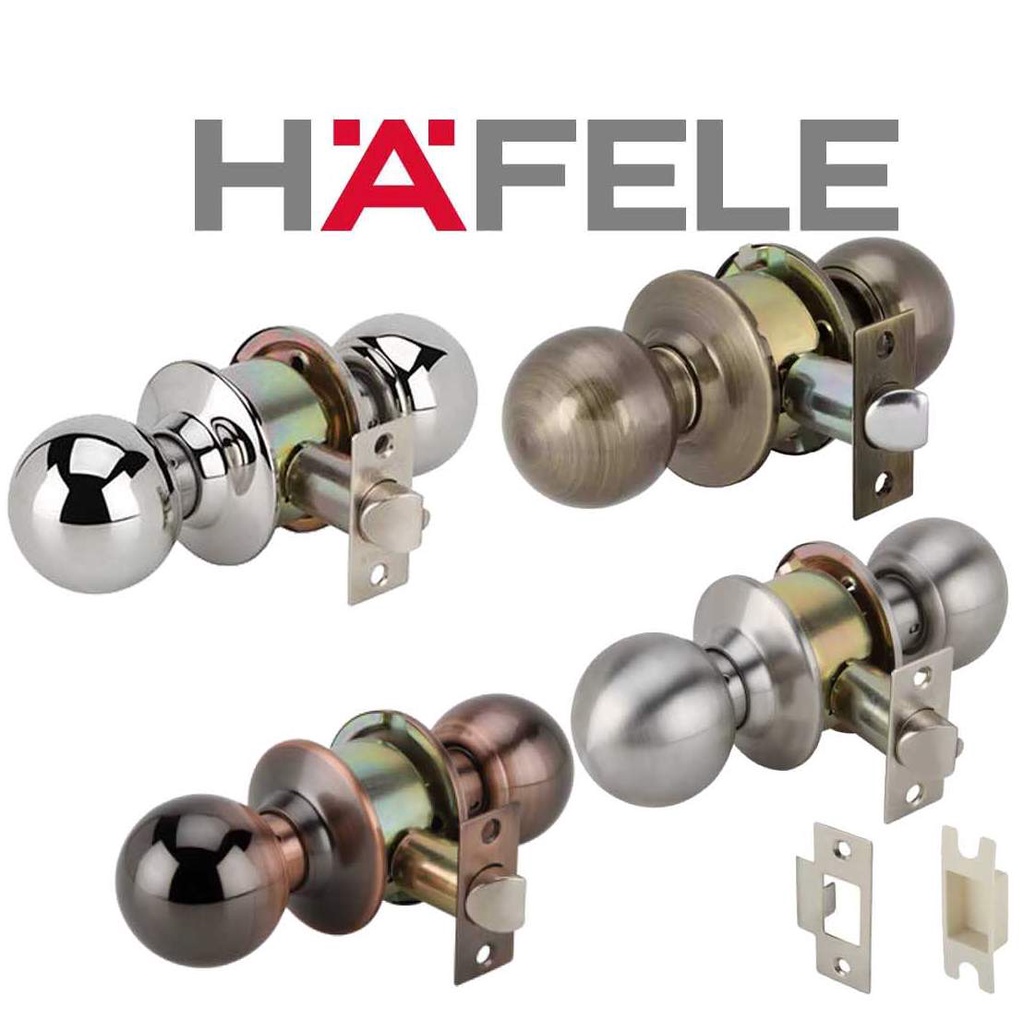 HAFELE Round Knob Copper Silver Shiny Gold Black No Lock For Close Door ...