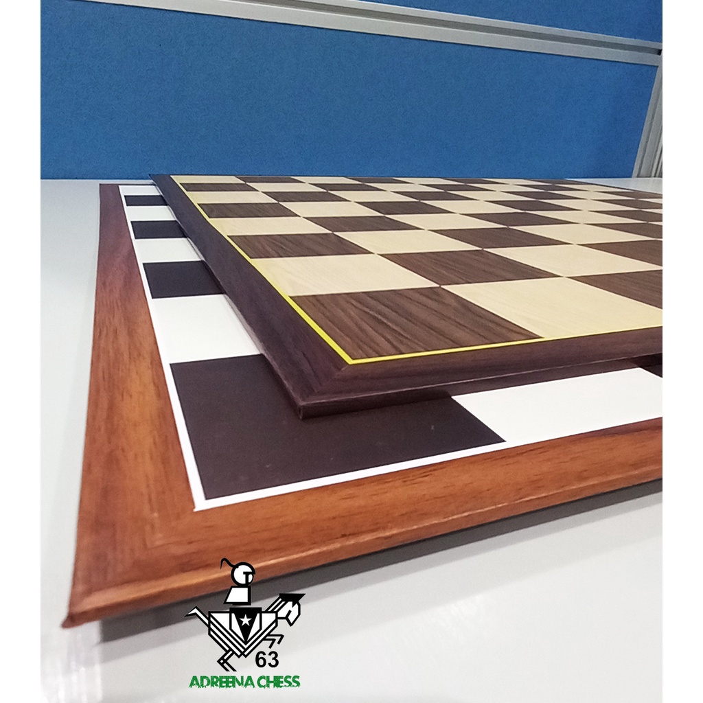 4 Folding Chess Board, MDF Material, Dark Wood Motif, PERCASI National ...