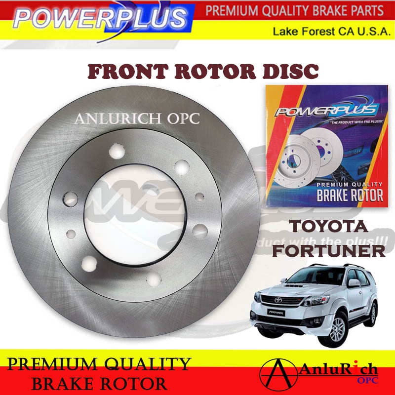 FRONT ROTOR DISC TOYOTA FORTUNER/HILUX 4X4 2005-2010 POWERPLUS 297MM ...
