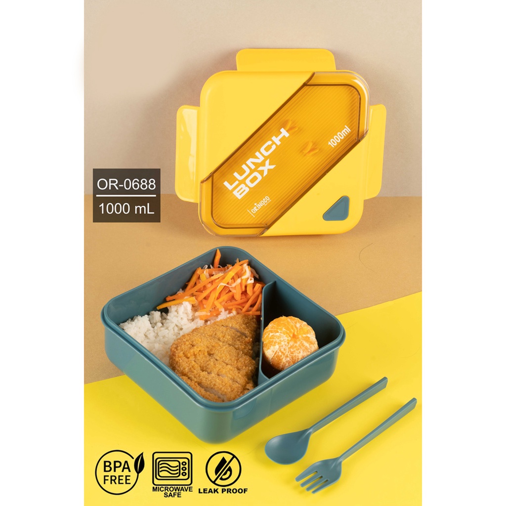 LUNCHBOX OR-0688 LUNCH BOX 2 SEASONS - 1000ML | Shopee Philippines