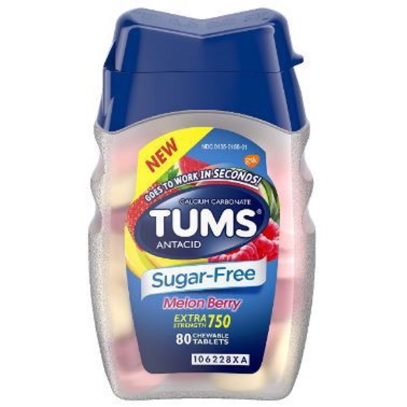 TUMS Sugar Free Melon Berry, 80ct | Shopee Philippines