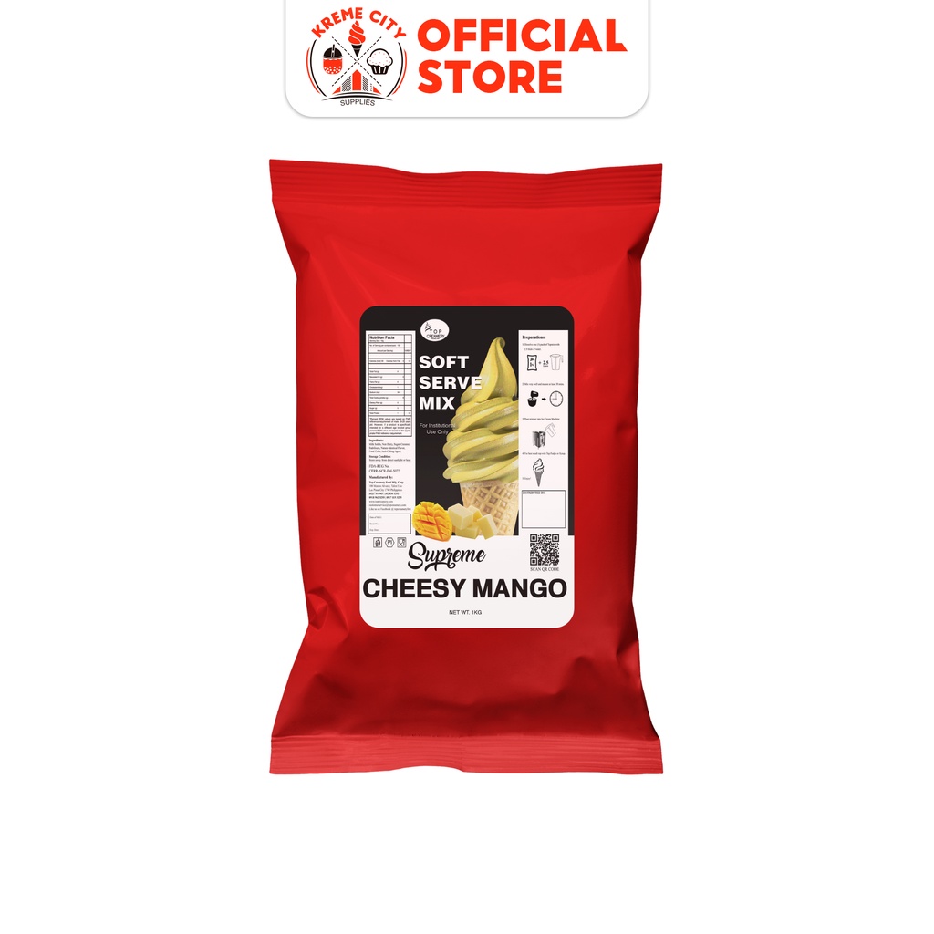 TOP Creamery Supreme Cheesy Mango Soft Serve Ice Cream Powder Premix ...