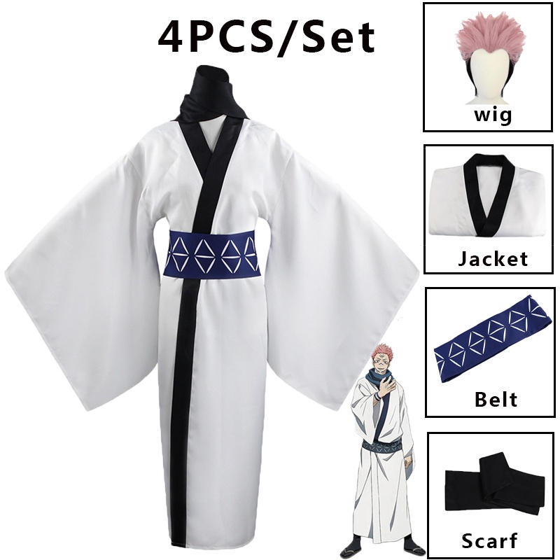 Halloween Carnival Uniform Anime Jujutsu Kaisen Ryomen Sukuna Cosplay ...