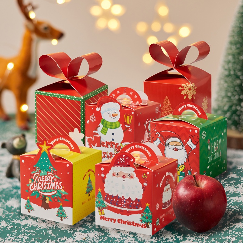 (Wholesale) Christmas Apple Box Packaging Carton Zhl0657 | Shopee ...